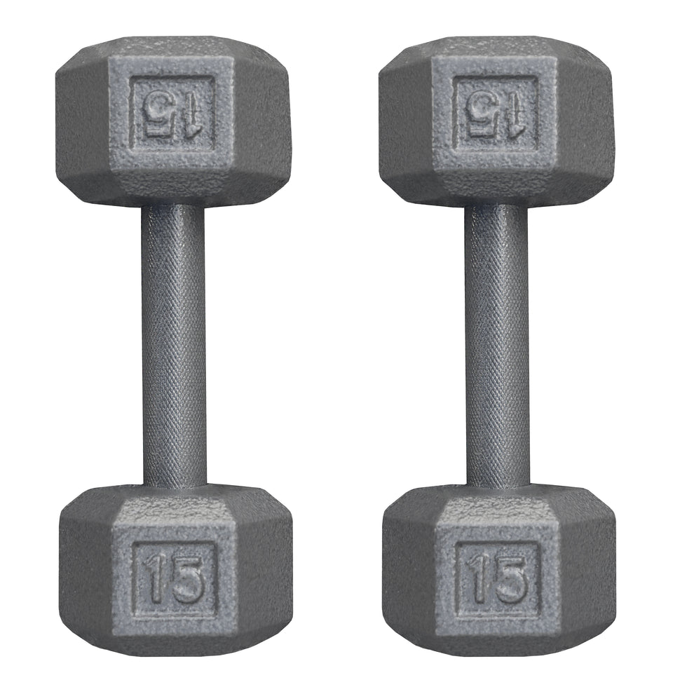 15 lb Dumbbell Pair (DBP-015) – Deltech Fitness