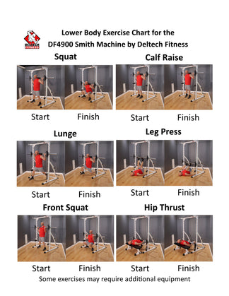 Linear Bearing Smith Machine (DF4900) – Deltech Fitness